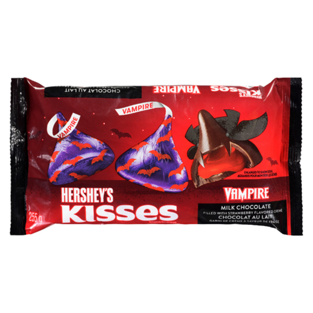Hershey's Kisses Vampire Milk Chocolate Strawberry Cream 255 g - Voilà ...