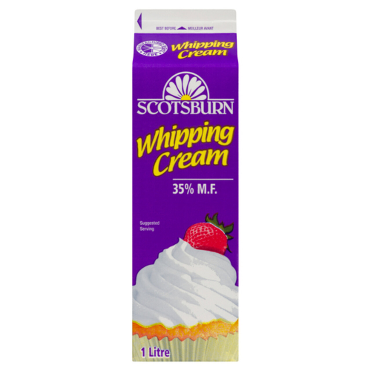 Scotsburn 35% Whipping Cream 1 L - Voilà Online Groceries & Offers