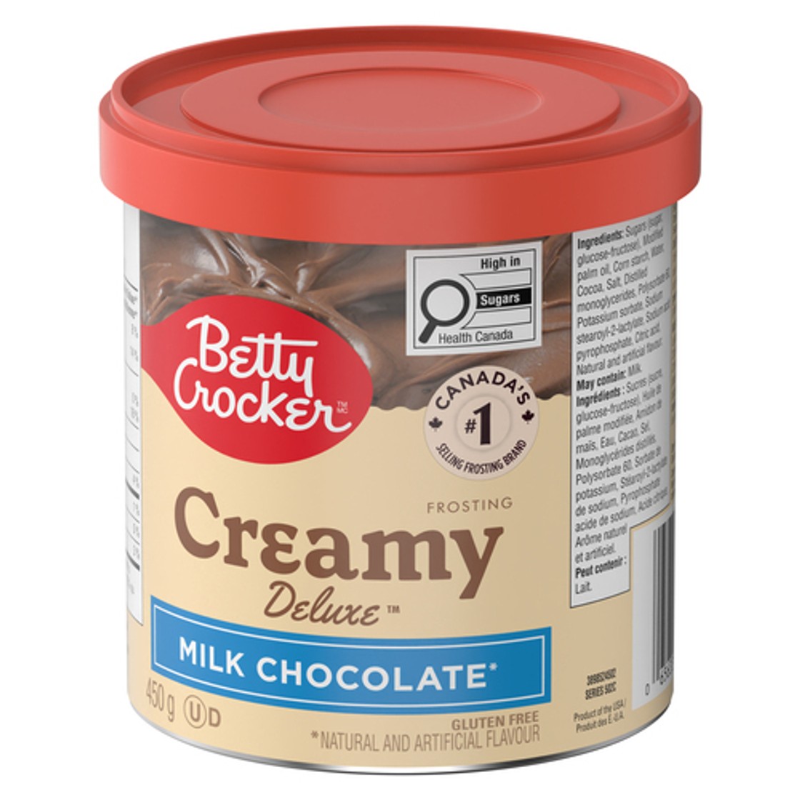 Betty Crocker Gluten-Free Creamy Deluxe Frosting Milk Chocolate 450 g ...