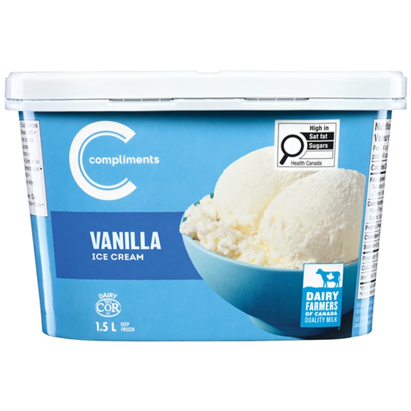 Compliments Vanilla Ice Cream 1.5 L - Voilà Online Groceries & Offers