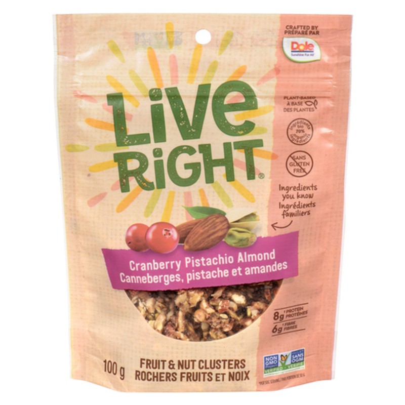 Dole Gluten-Free Fruit Nut Mix Cranberry Pistachio Almond 100 g - Voilà ...
