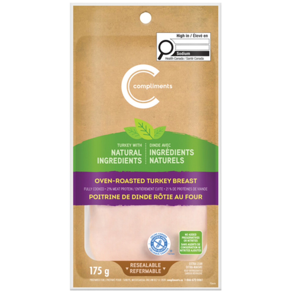Compliments Oven Roasted Turkey Breast 175 g - Voilà Online Groceries ...