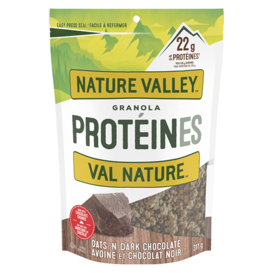 Nature Valley Protein Granola Cereal Oats 'n Dark Chocolate 311 g ...