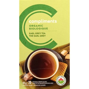 Compliments Organic Tea Earl Grey 40 g - Voilà Online Groceries & Offers