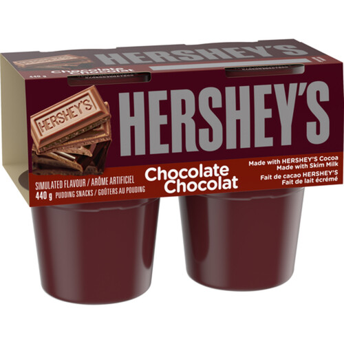 Hershey's Refrigerated Pudding Snacks Chocolate 4 x 110 g - Voilà ...