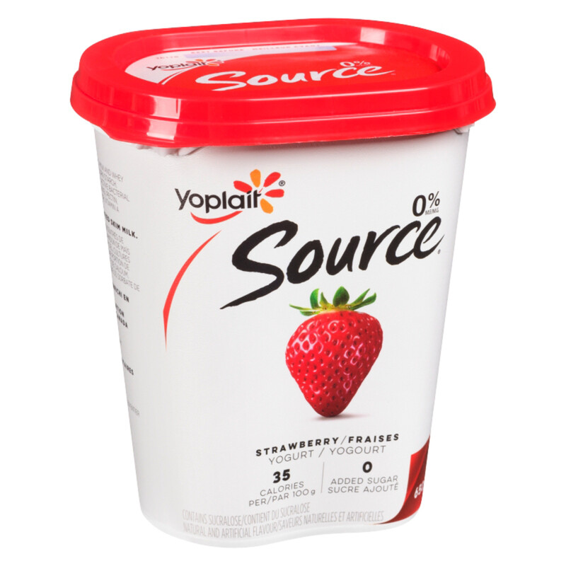 Yoplait Source 0% Yogurt Strawberry 650 g - Voilà Online Groceries & Offers