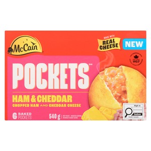 McCain Pockets Ham & Cheddar Pack of 6 540 g - Voilà Online Groceries ...