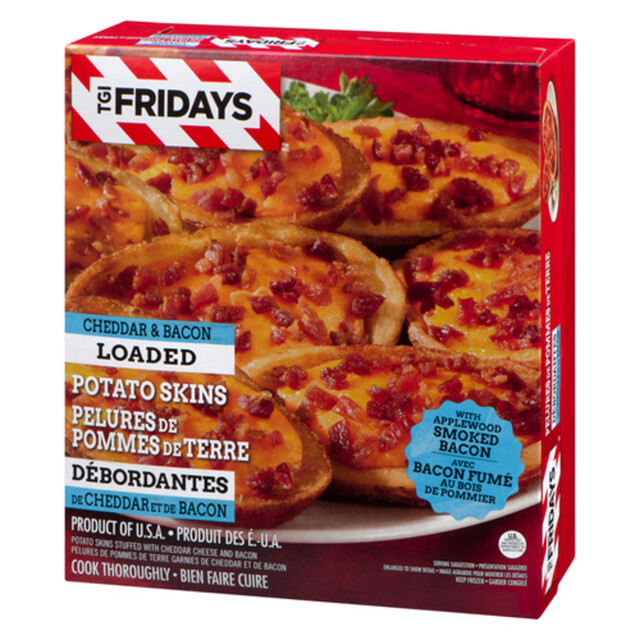 Tgi Fridays Frozen Loaded Potato Skin Cheddar And Bacon 1 Kg Voilà Online Groceries And Offers