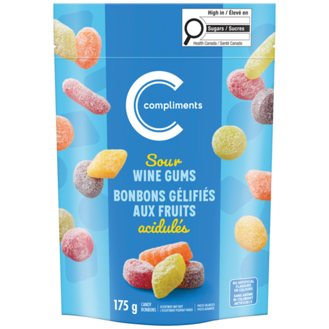Compliments Candy Sour Wine Gums 175 g - Voilà Online Groceries & Offers
