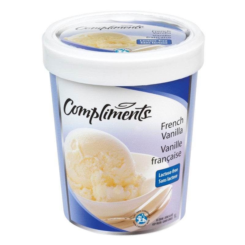 Compliments Lactose-Free Ice Cream French Vanilla 1 L - Voilà Online ...