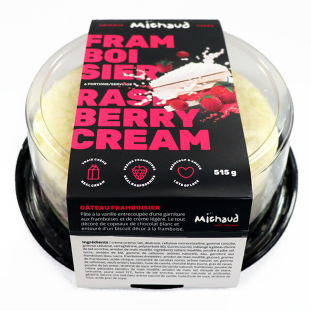 Michaud Le Framboisier Cake Raspberry 515 g (frozen) - Voilà Online ...