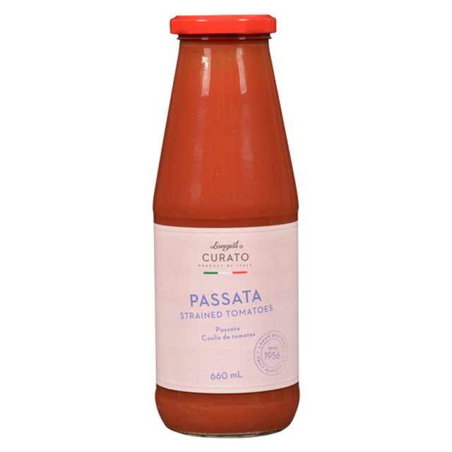 Longo's Curato Passata Strained Tomatoes 660 ml - Voilà Online ...