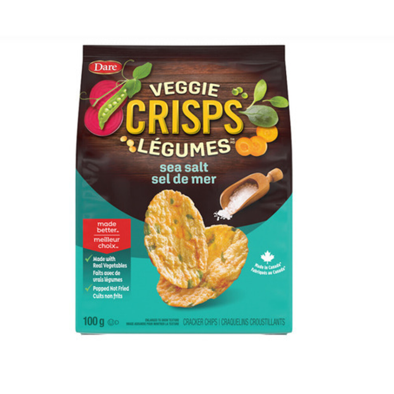 Dare Veggie Crisps Sea Salt 100 g - Voilà Online Groceries & Offers