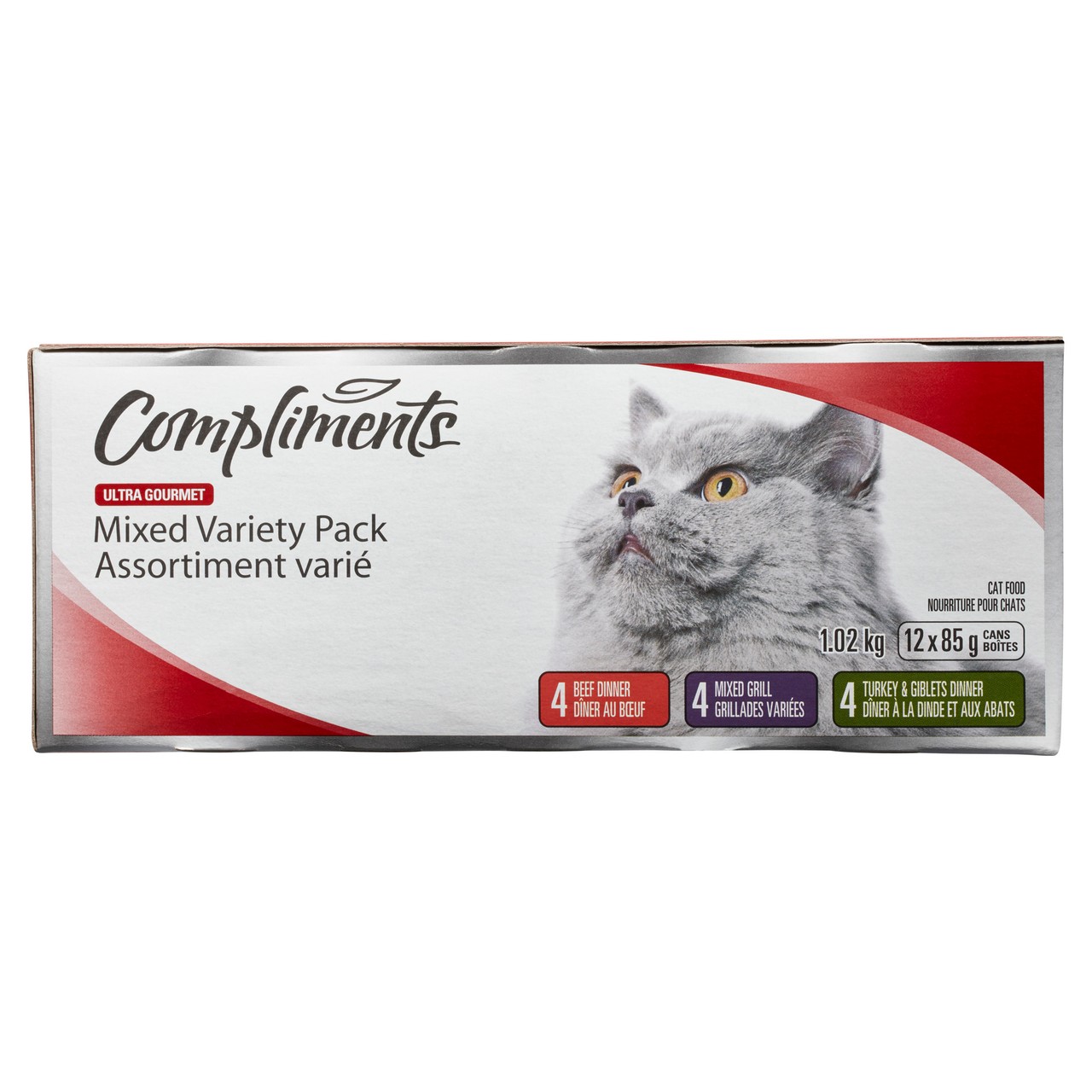 Compliments Cat Food Meaty Value Mixed Variety 12 x 85 g - Voilà Online ...