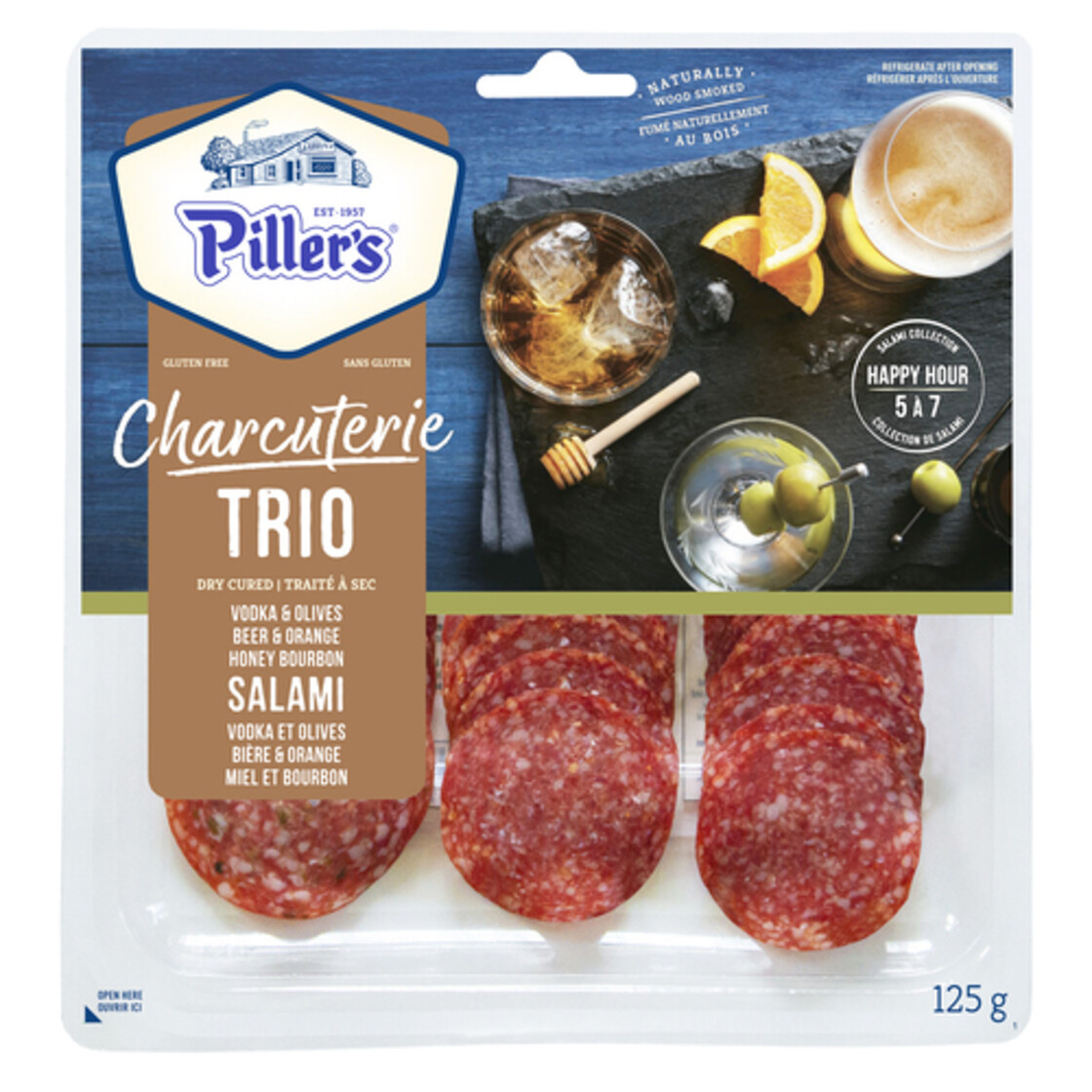 Piller's Vodka & Olives Salami Charcuterie 125 g - Voilà Online ...