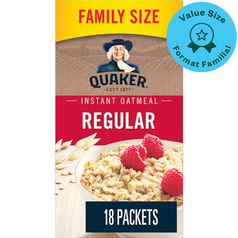 Quaker Instant Oatmeal Regular 504 g - Voilà Online Groceries & Offers