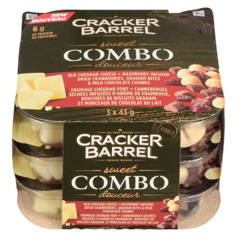 Cracker Barrel Cheese Sweet Snack Combo Old Cheddar 3 Pack 129 g ...