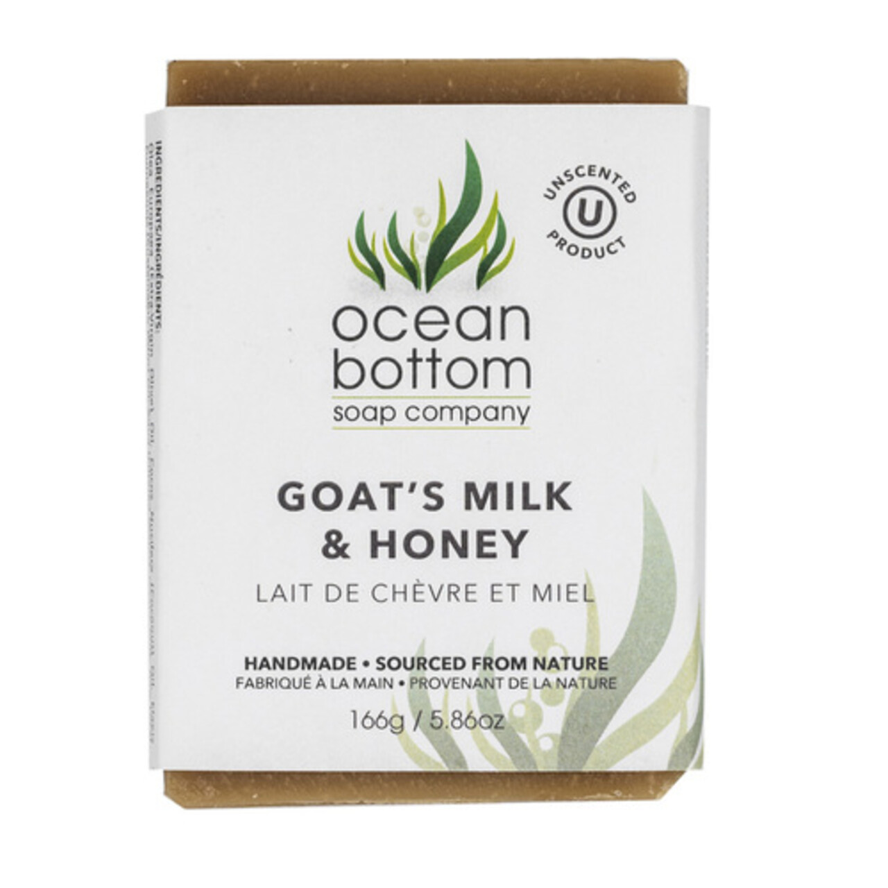 Ocean Bottom Soap Company Goat's Milk & Honey Soap 1 x 166 g - Voilà ...