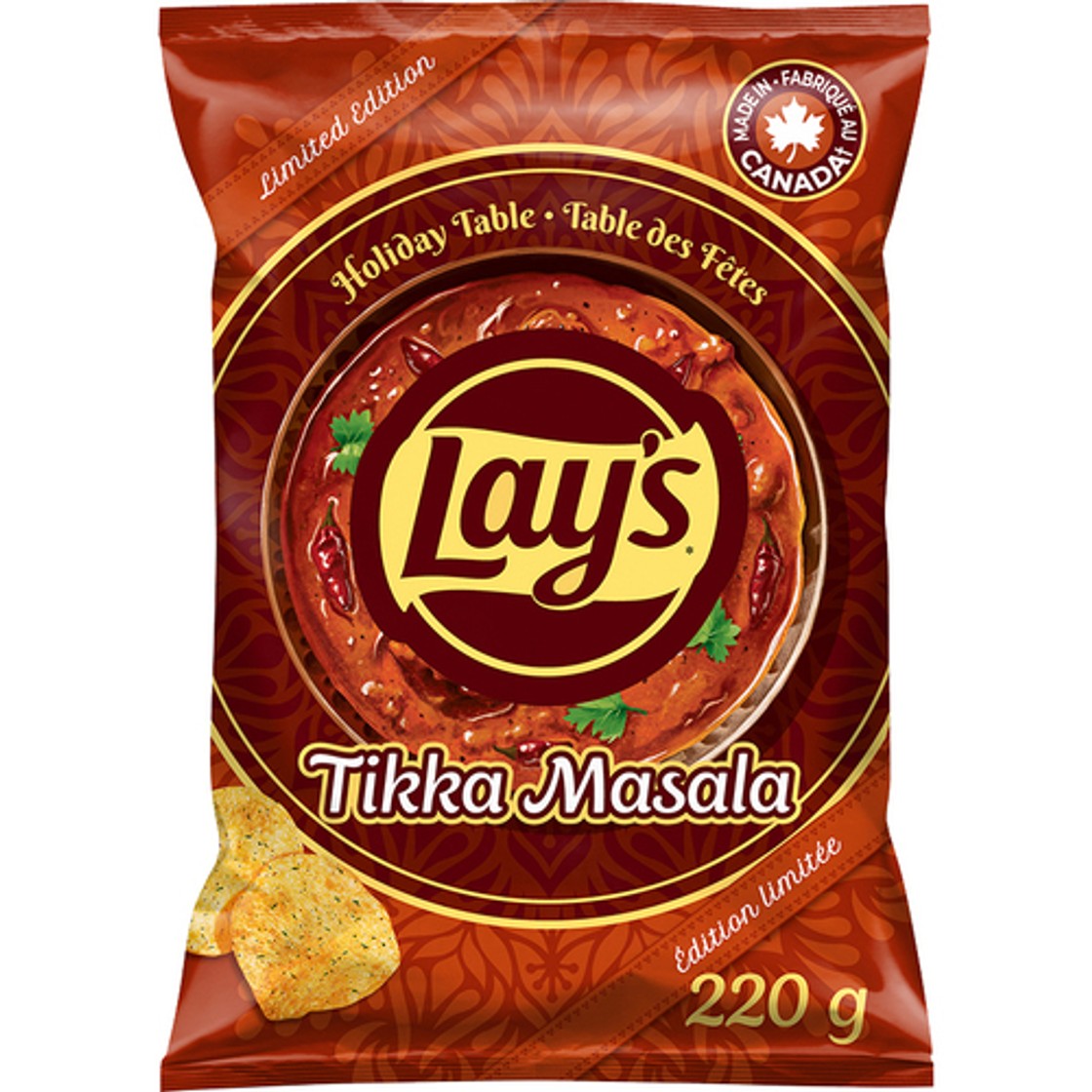 Lay’s Potato Chips Tikka Masala Flavoured 220 g - Voilà Online ...