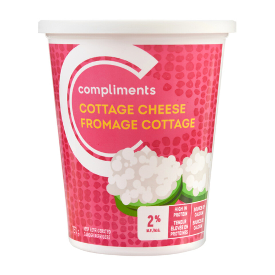 Compliments 2% Cottage Cheese 750 g - Voilà Online Groceries & Offers