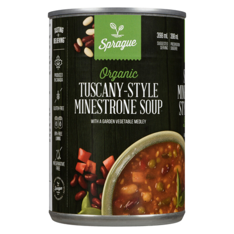 Sprague Organic Soup Tuscany Style Minestrone 398 ml - Voilà Online ...