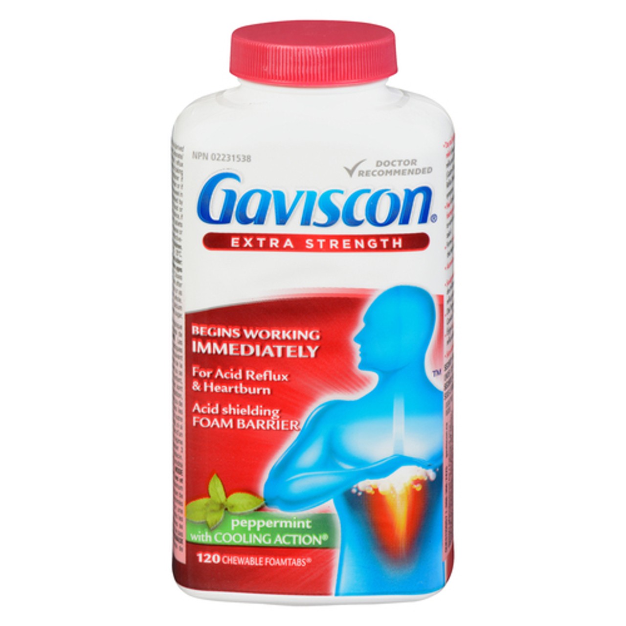 Gaviscon Antacid Extra Strength Peppermint 120 EA - Voilà Online ...