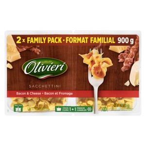 Olivieri Pasta Sacchettini Bacon & Cheese 900 g - Voilà Online ...