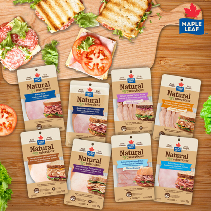 Maple Leaf Natural Selections Deli Sliced Smoked Ham Black Forest 175 g ...