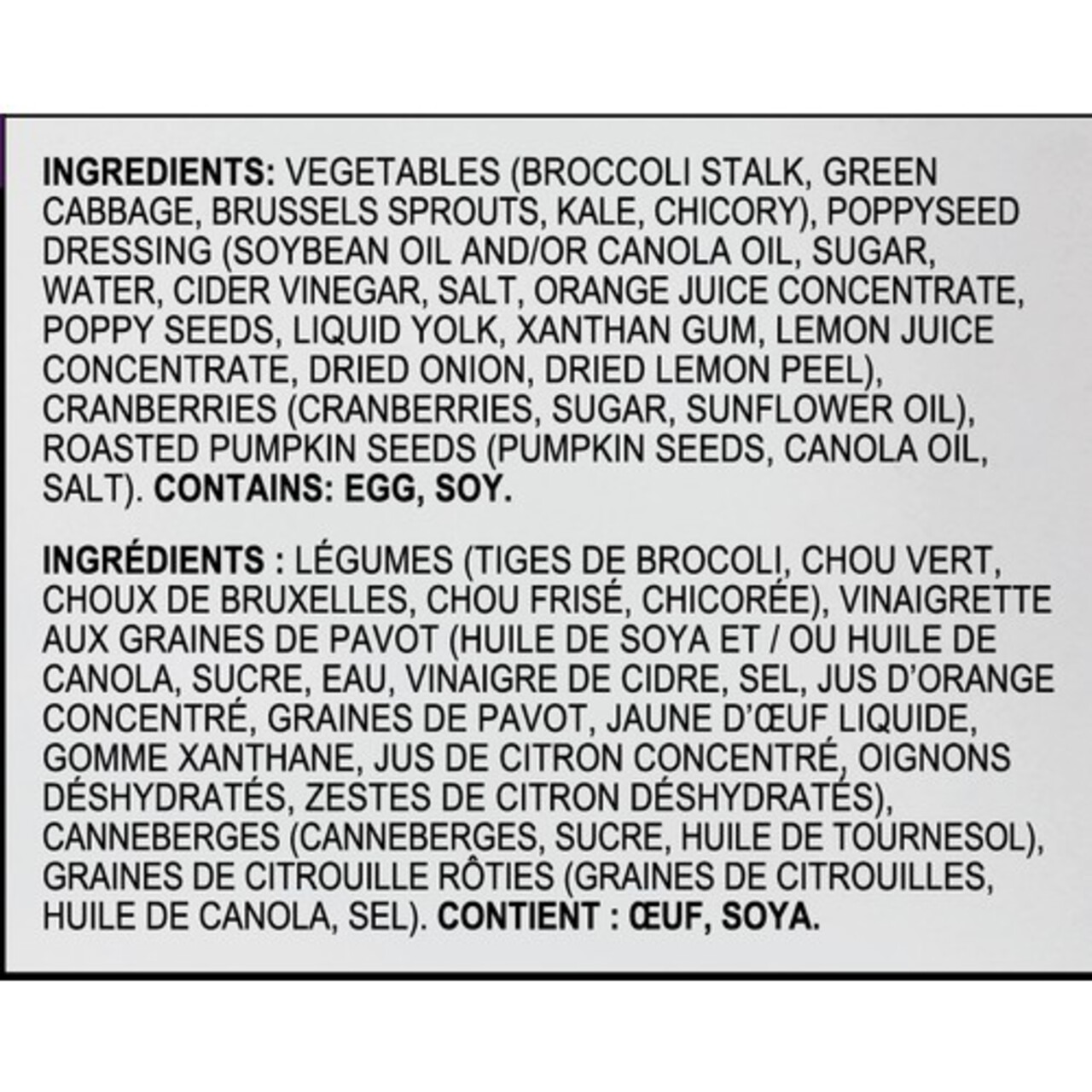 Eat Smart Salad Sweet Kale Mix Kit 340 g - Voilà Online Groceries & Offers