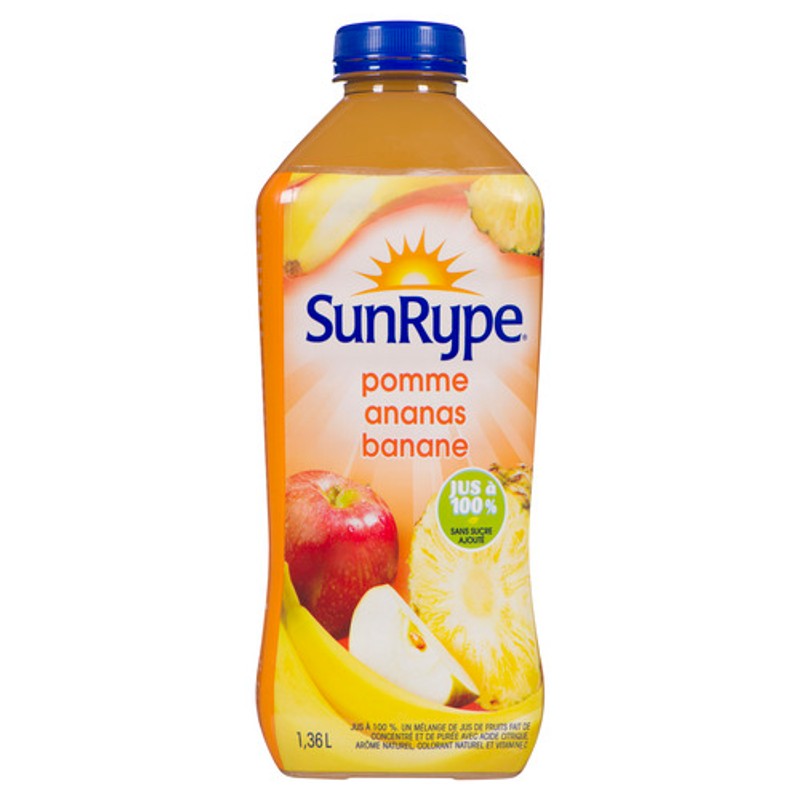 SunRype 100% Juice Apple Pineapple Banana 1.36 L (bottle) - Voilà ...