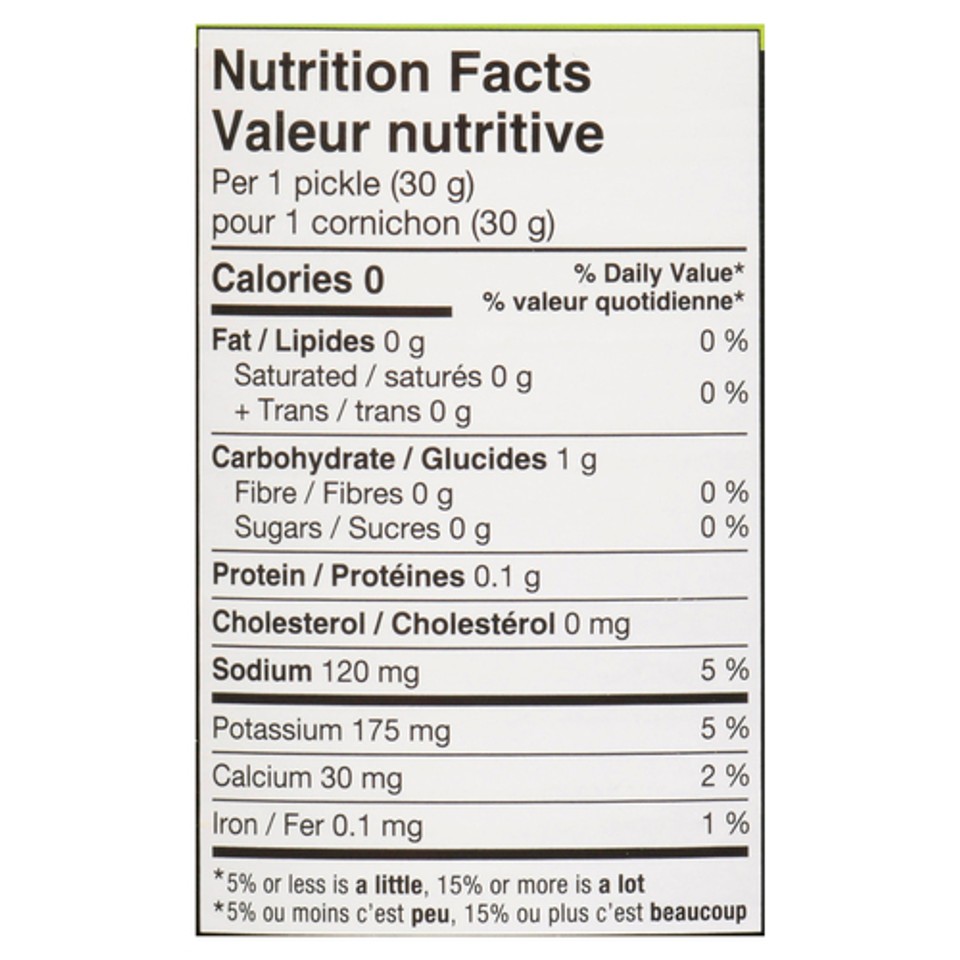 Strub's Baby Dill Pickles Garlic 50% Less Salt 1 L - Voilà Online ...