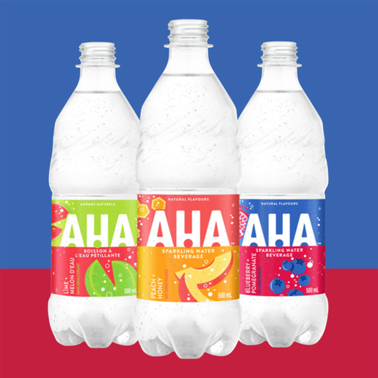 AHA Sparkling Water Peach Honey 12 x 355 ml (cans) - Voilà Online ...
