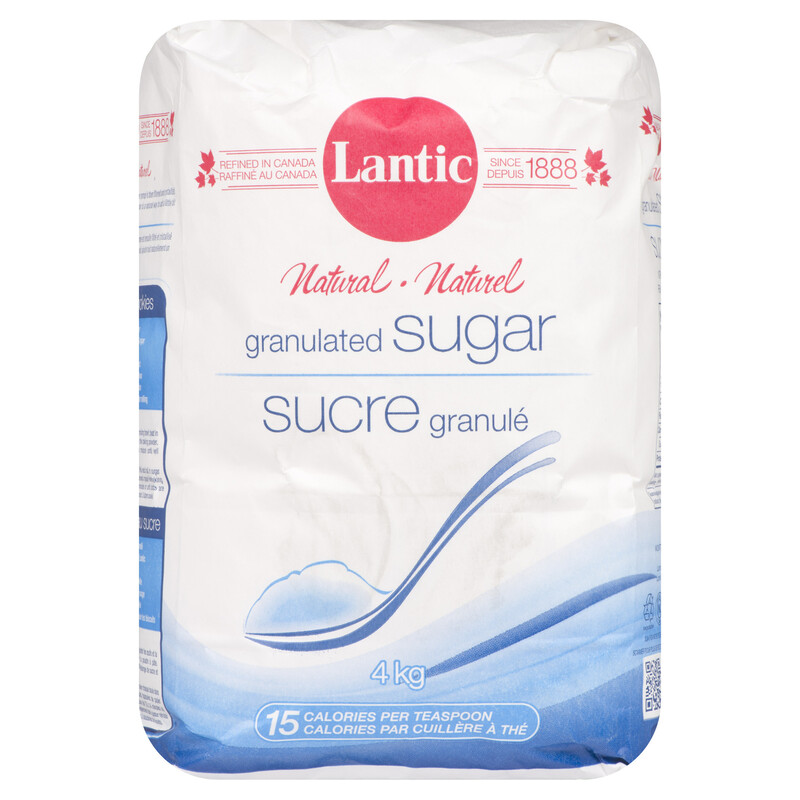 Lantic Natural Granulated White Sugar 4 kg - Voilà Online Groceries ...
