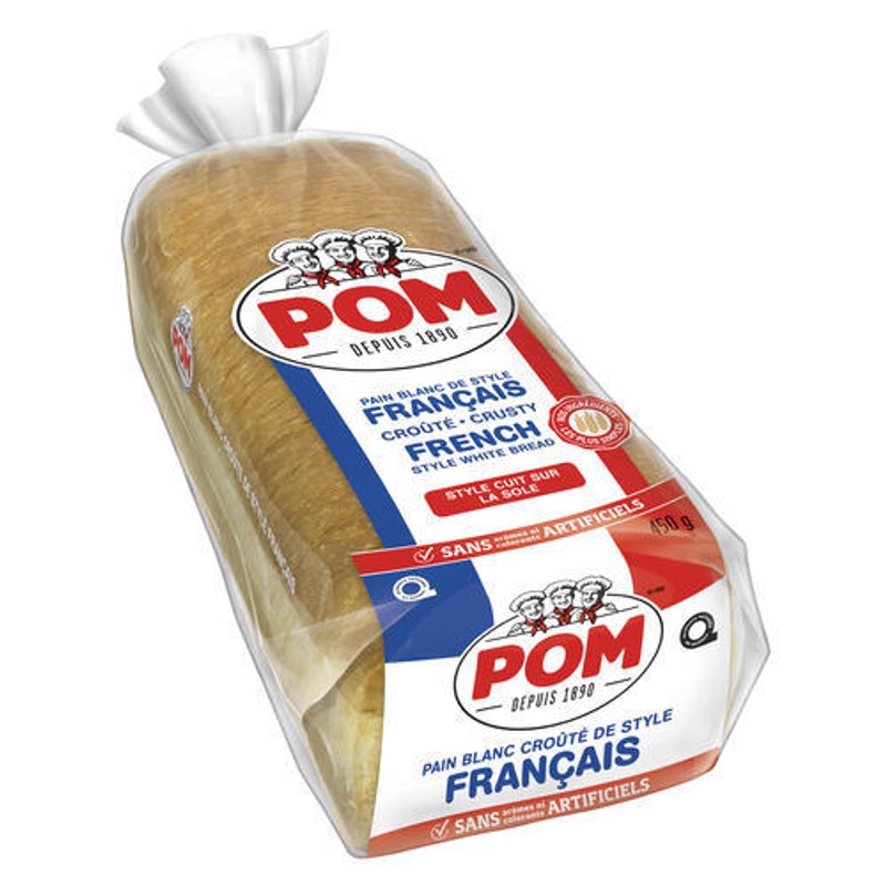 POM French Style White Bread Crusty 450 g - Voilà Online Groceries & Offers