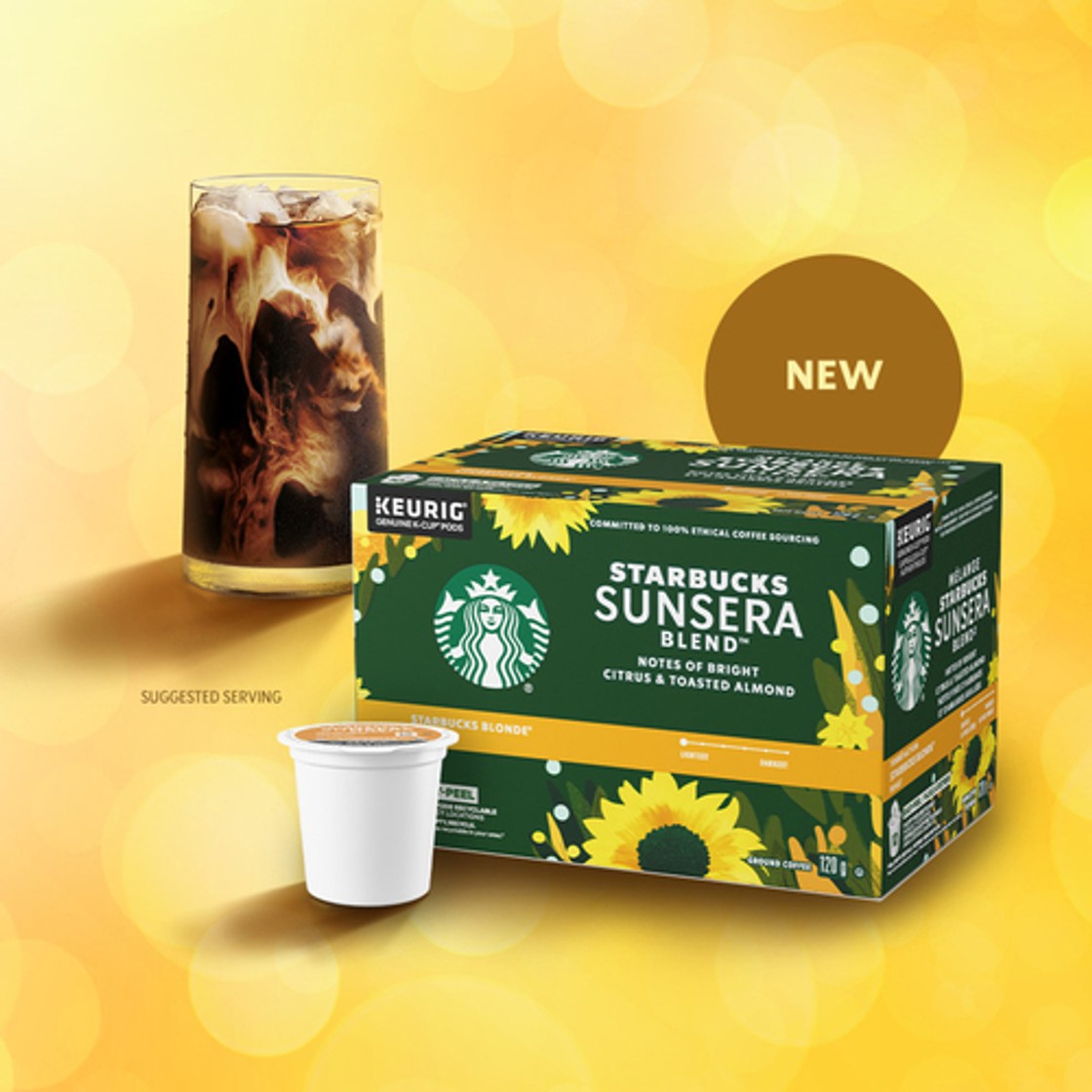 Starbucks Coffee Pods Sunsera Blend Blonde Roast 10 K-Cups 120 g ...
