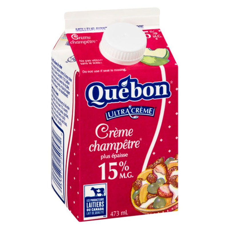 Quebon 15% Country Style Cream 473 ml - Voilà Online Groceries & Offers