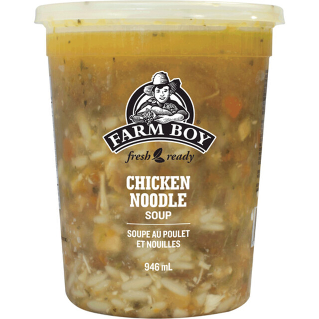 Farm Boy Soup Chicken Noodle 946 ml - Voilà Online Groceries & Offers