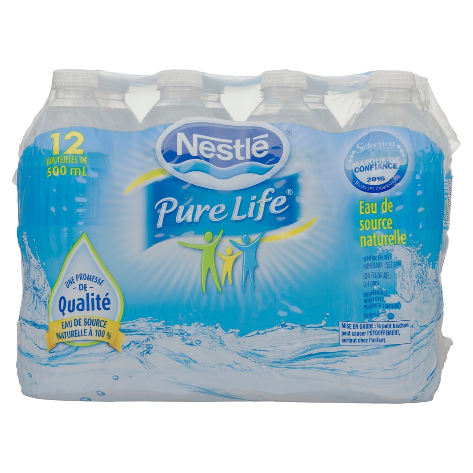 Nestlé Pure Life Spring Water 12 x 500 ml (bottles) - Voilà Online ...