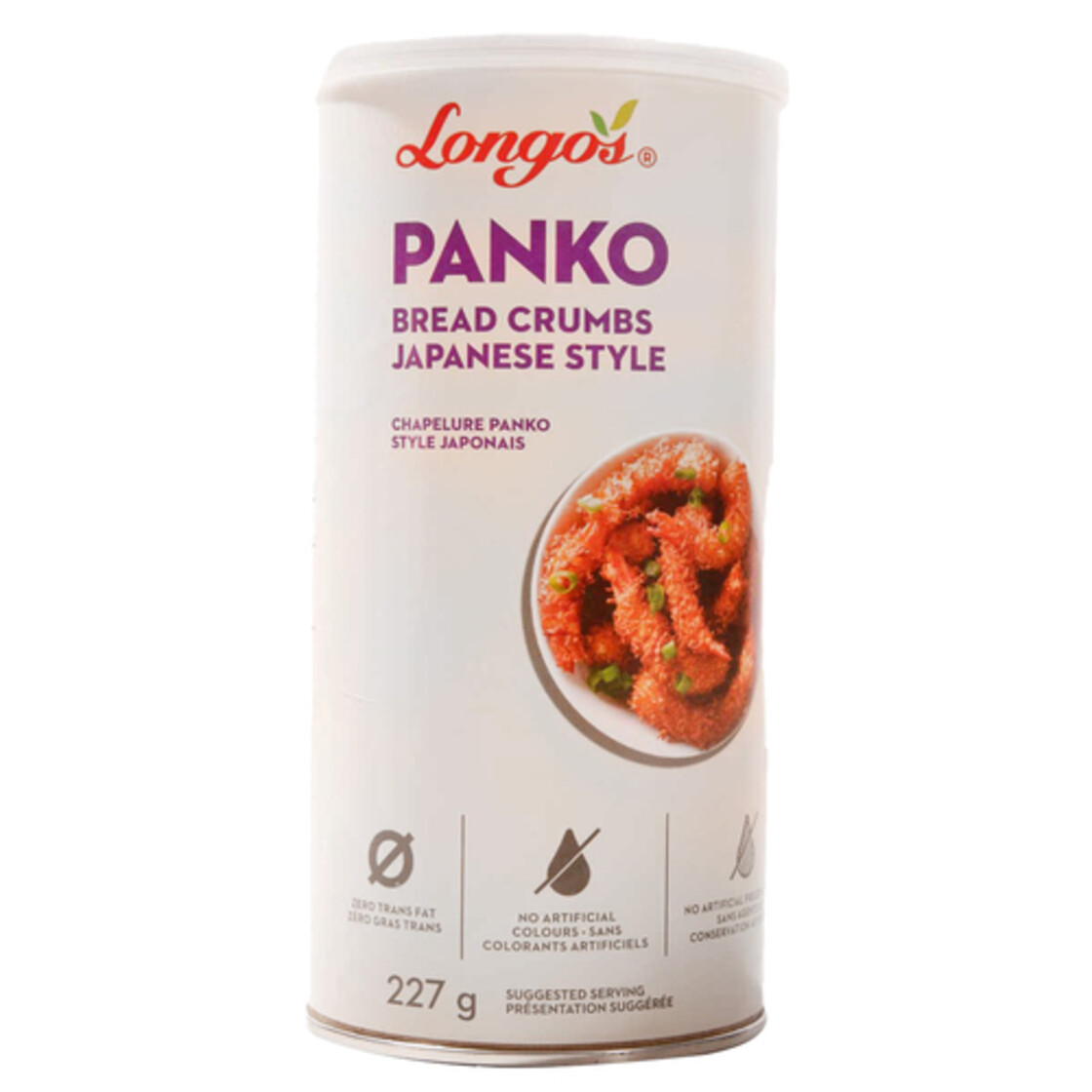 Longo's Panko Bread Crumbs Japanese Style 227 g - Voilà Online ...