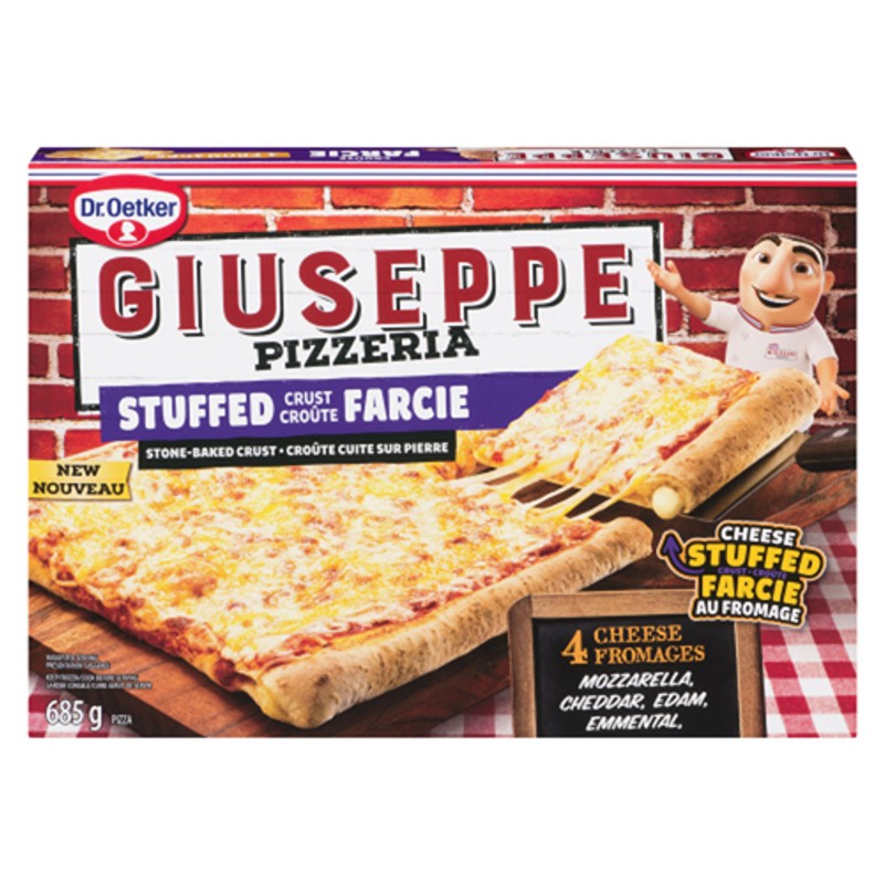 Dr. Oetker Giuseppe Frozen Stuffed Crust Pizza 4 Cheese 685 g - Voilà ...