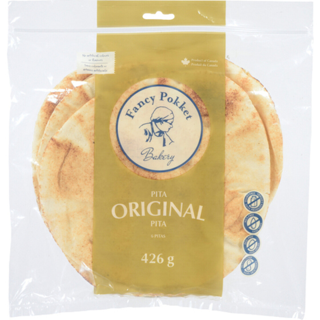 Fancy Pokket Pita Original New Medium 6 x 71 g - Voilà Online Groceries ...