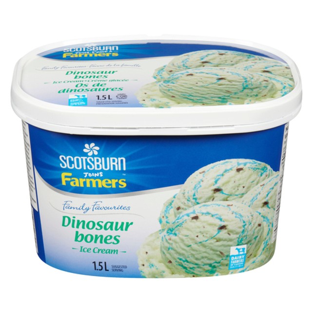 Scotsburn Family Favourites Ice Cream Dinosaur bones 1.5 L - Voilà ...