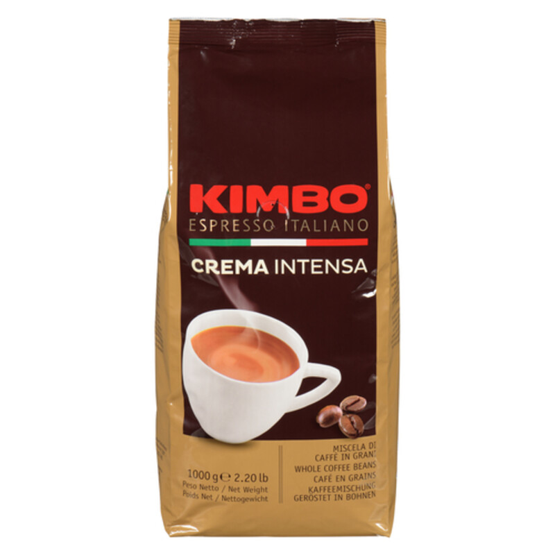 Kimbo Whole Coffee Beans Crema Intensa 1000 g - Voilà Online Groceries ...