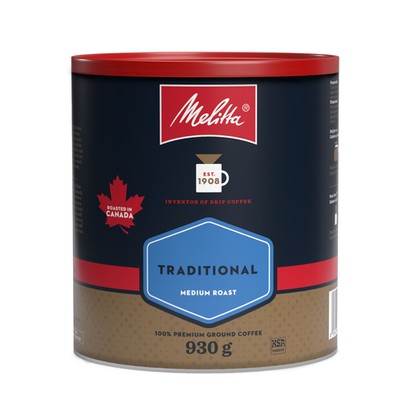 Melitta Ground Coffee Premium Traditional Medium Roast 930 g - Voilà ...