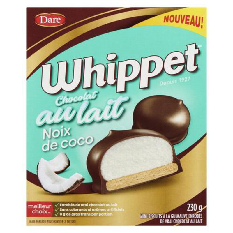 Dare Whippet Cookies Milk Chocolate Coconut 230 g - Voilà Online ...
