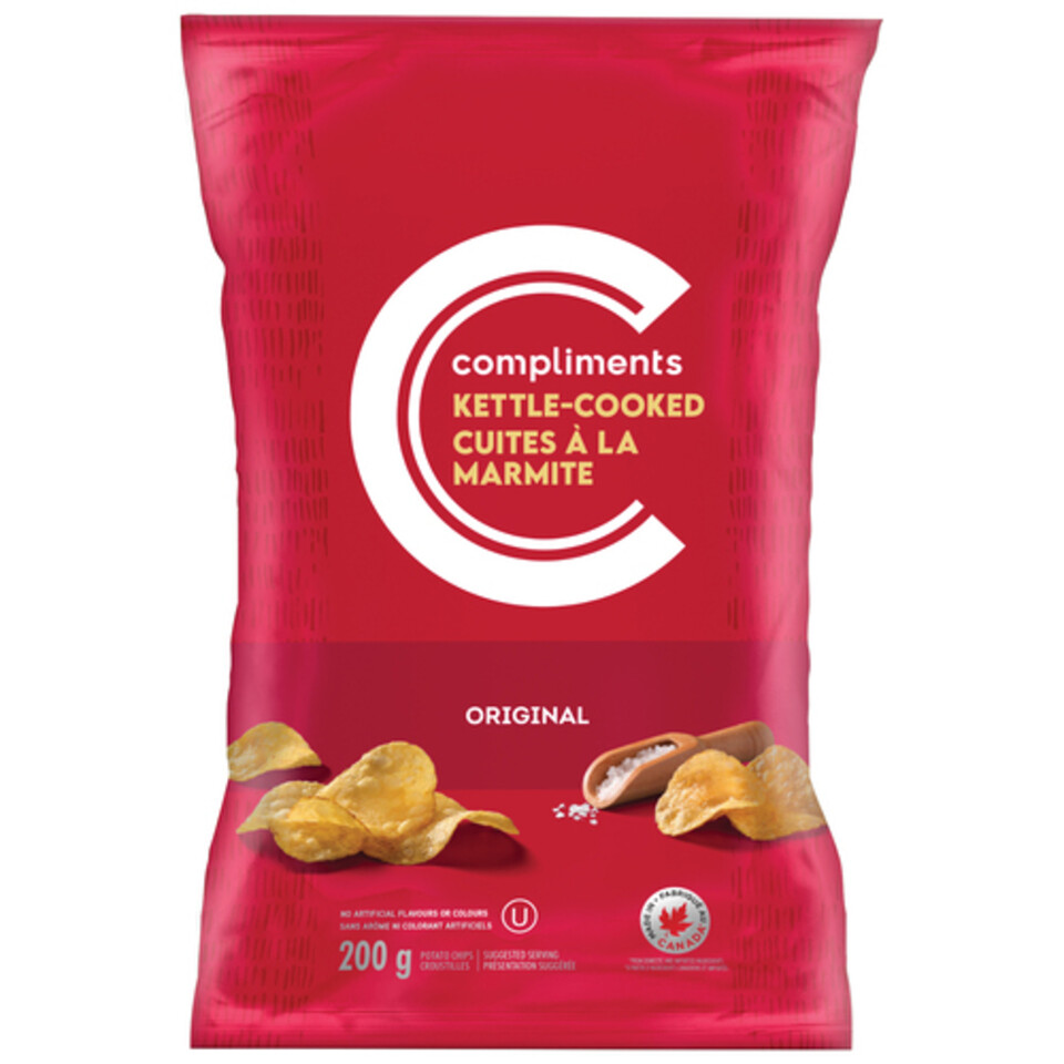 Compliments Kettle Chips Original 200 g - Voilà Online Groceries & Offers