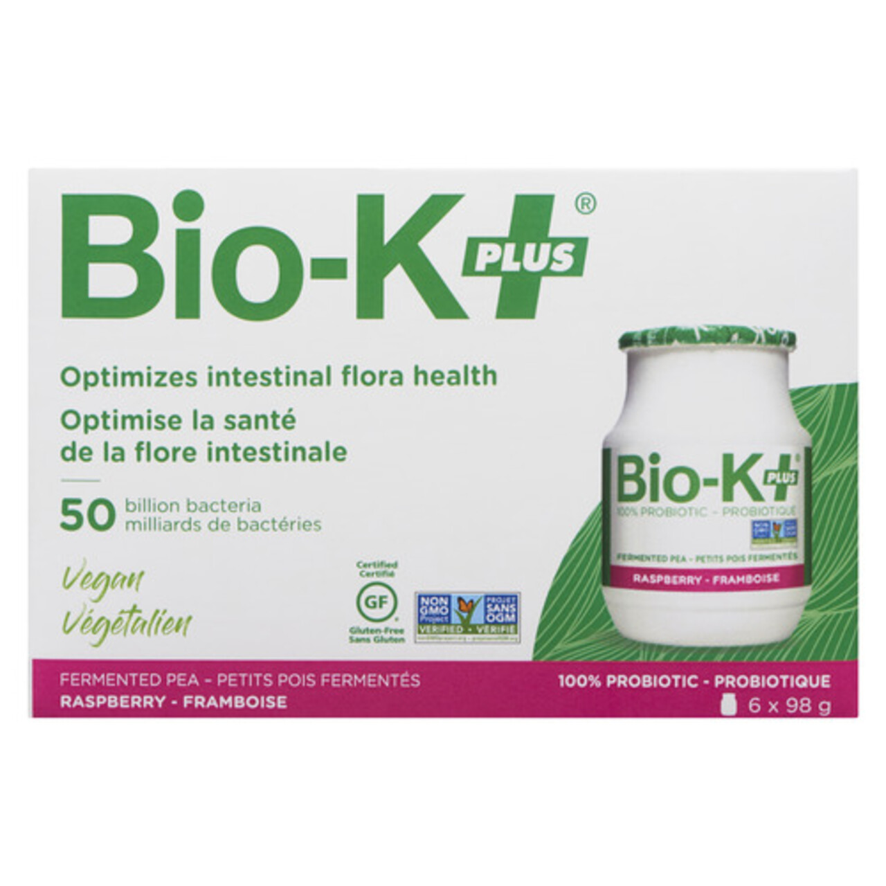 Bio-K Plus Probiotic Raspberry 588 g - Voilà Online Groceries & Offers