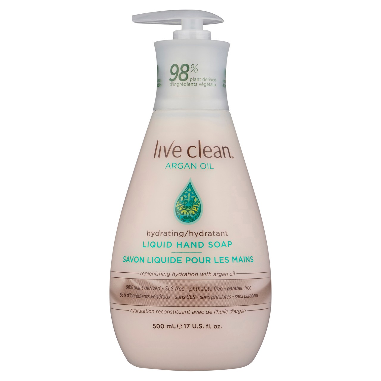 Live Clean Liquid Hand Soap Argan Oil 500 ml - Voilà Online Groceries ...