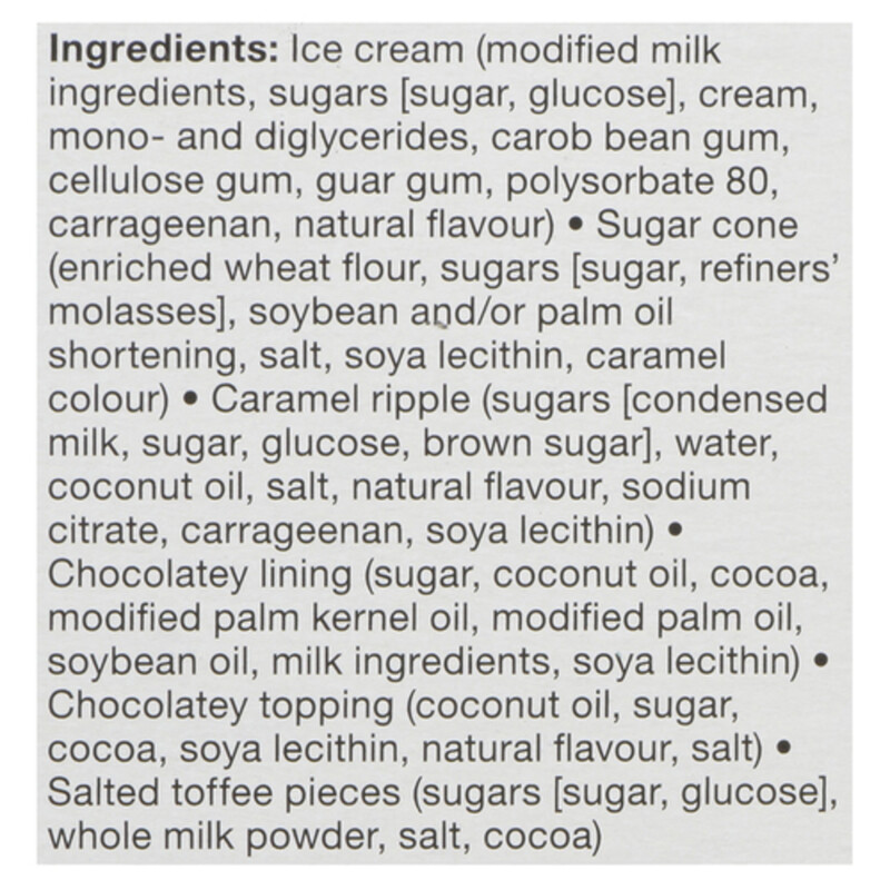 Compliments Caramel Ice Cream Cone 4 x 115 ml - Voilà Online Groceries ...