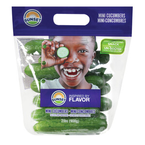 Sunset Mini Seedless Cucumbers 908 g - Voilà Online Groceries & Offers
